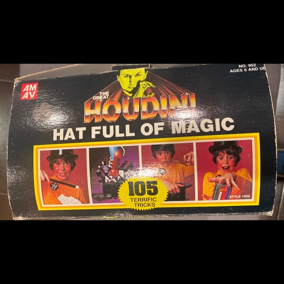 Other | Vintage 1987 Amav The Great Houdini Magic Hat Set | Poshmark